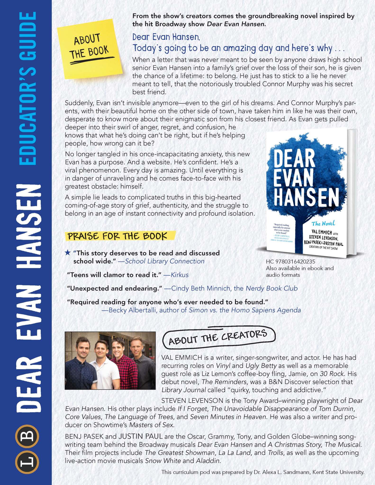 Dear Evan Hansen: The Novel by Ben Levi Ross | Hachette Book Group