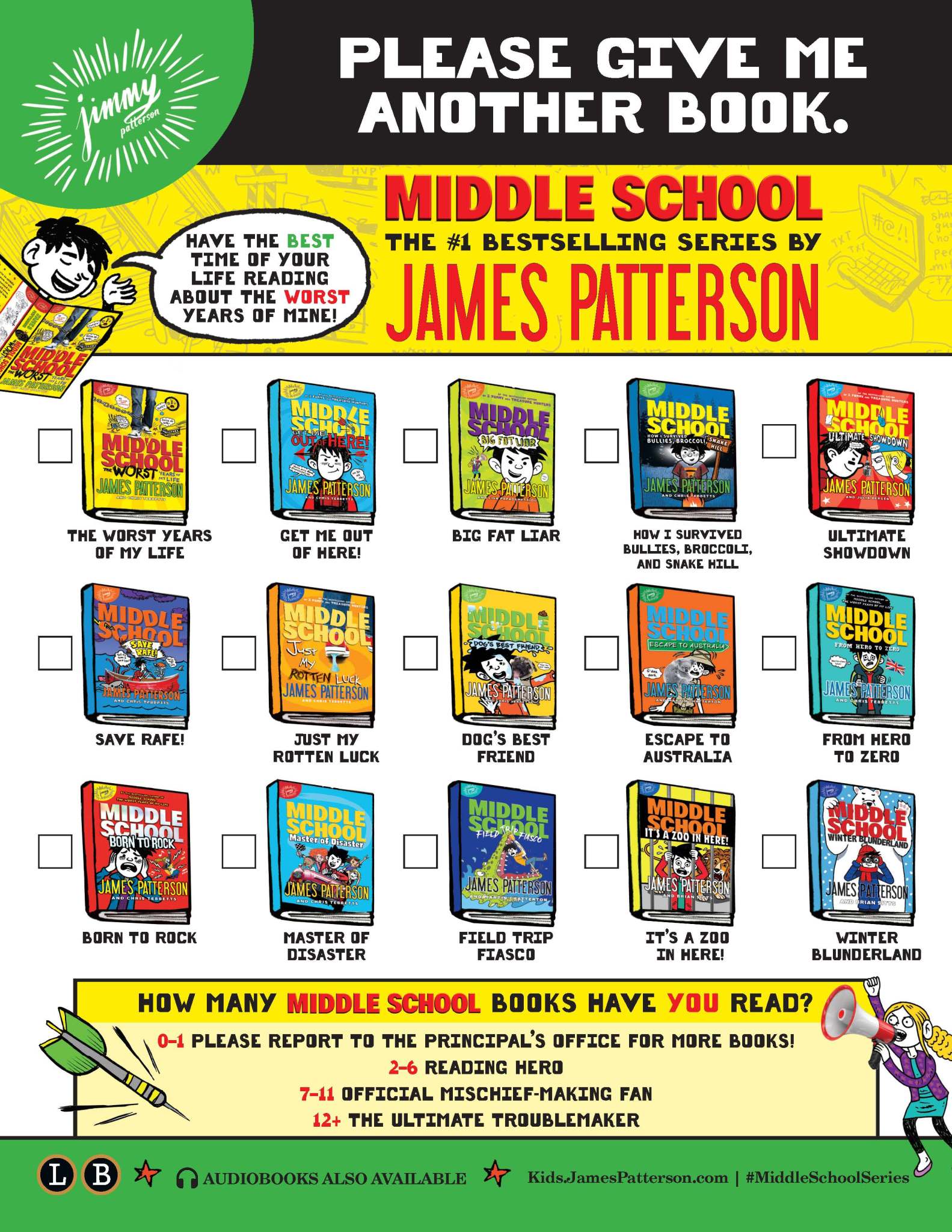 Middle School, The Worst Years of My Life by James Patterson | Hachette ...