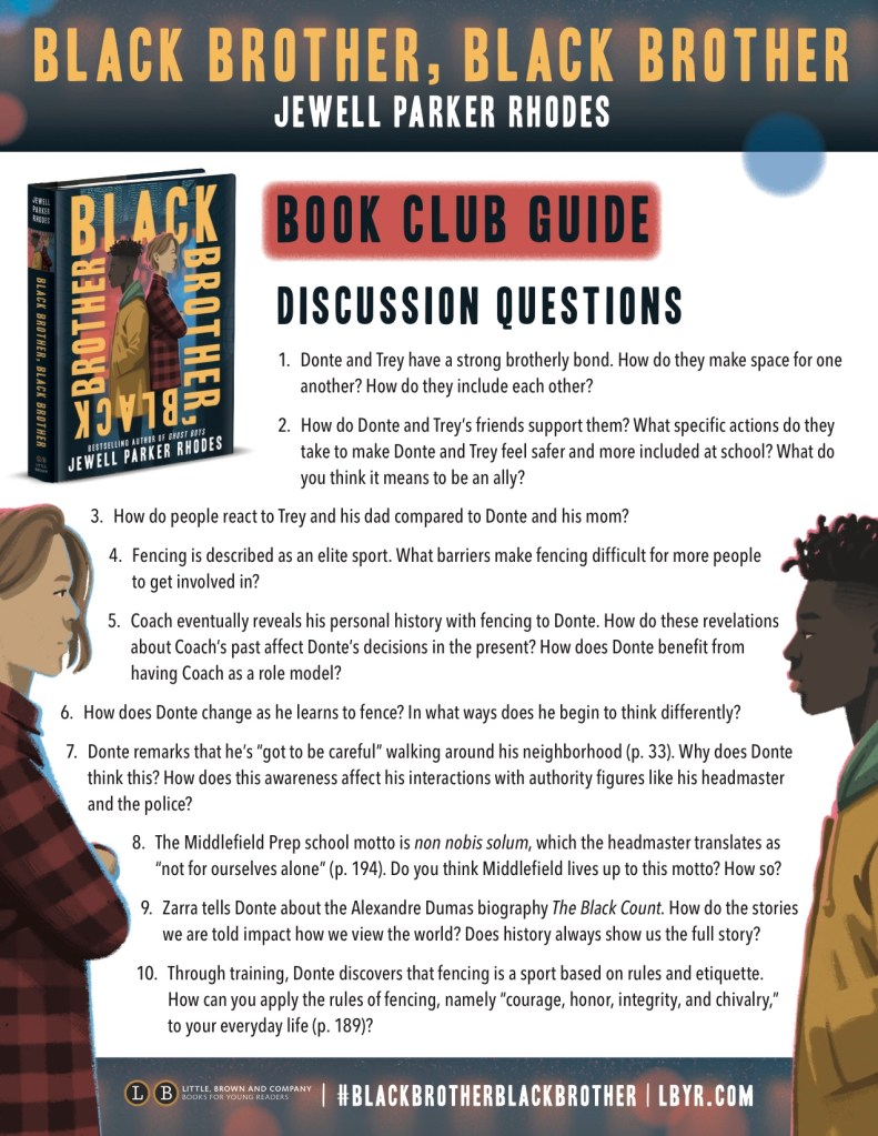 #LBYRCouchFest: Middle Grade — Black Brother, Black Brother and The ...