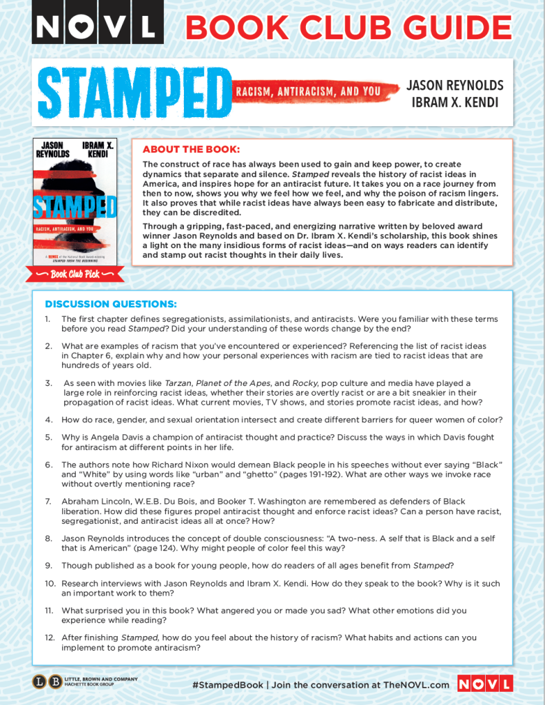 Stamped: Racism, Antiracism, and You by Jason Reynolds | Hachette Book ...
