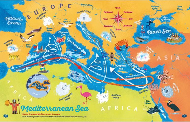 Maps of the World's Oceans - Downloadable Maps for Young Oceanographers ...