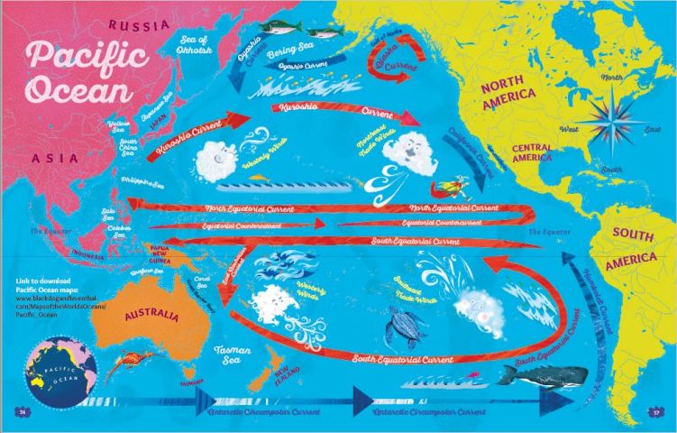 Maps of the World's Oceans - Downloadable Maps for Young Oceanographers ...