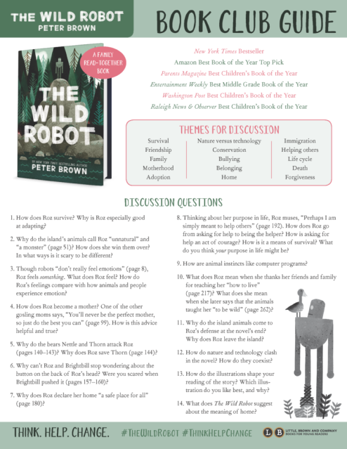 THE WILD ROBOT Book Club Guide | Hachette Book Group