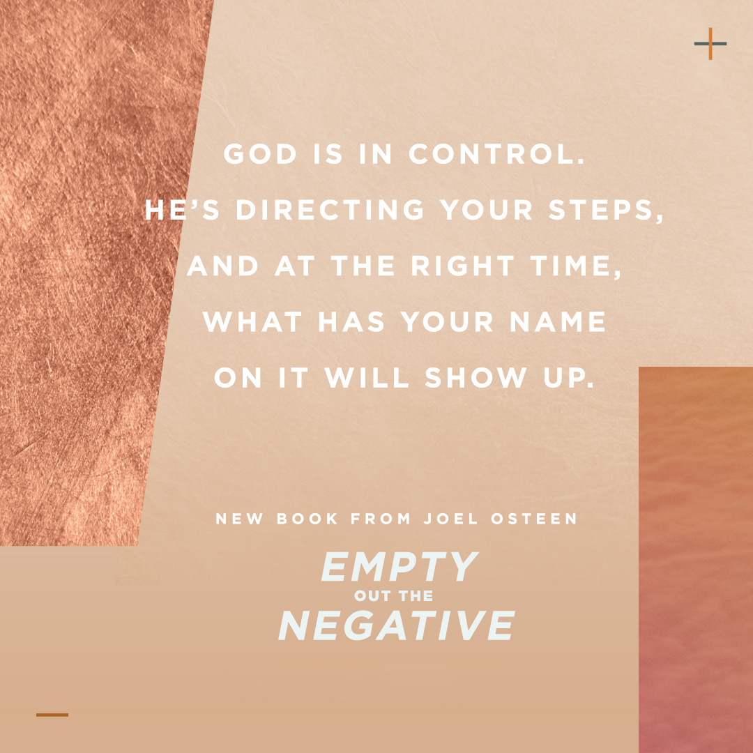 Empty Out the Negative by Joel Osteen | Hachette Book Group