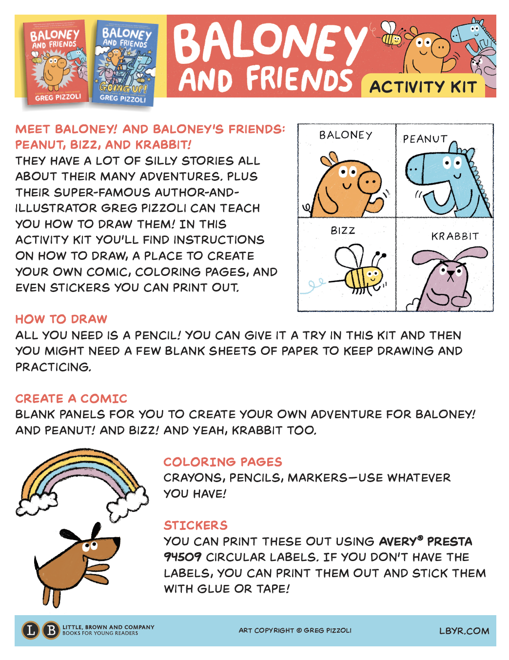 Baloney and Friends Sweepstakes | Hachette Book Group