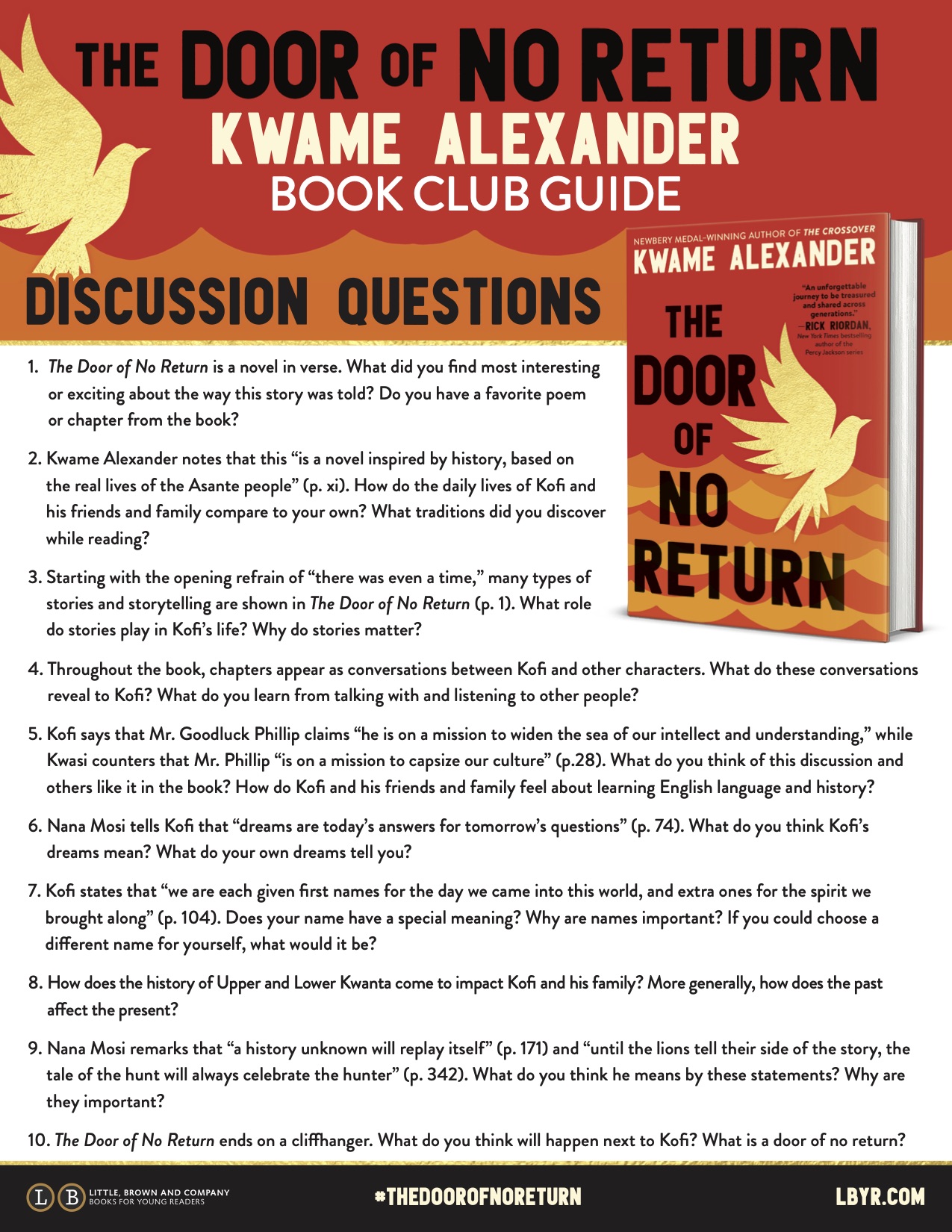 The Door of No Return by Kwame Alexander | Hachette Book Group
