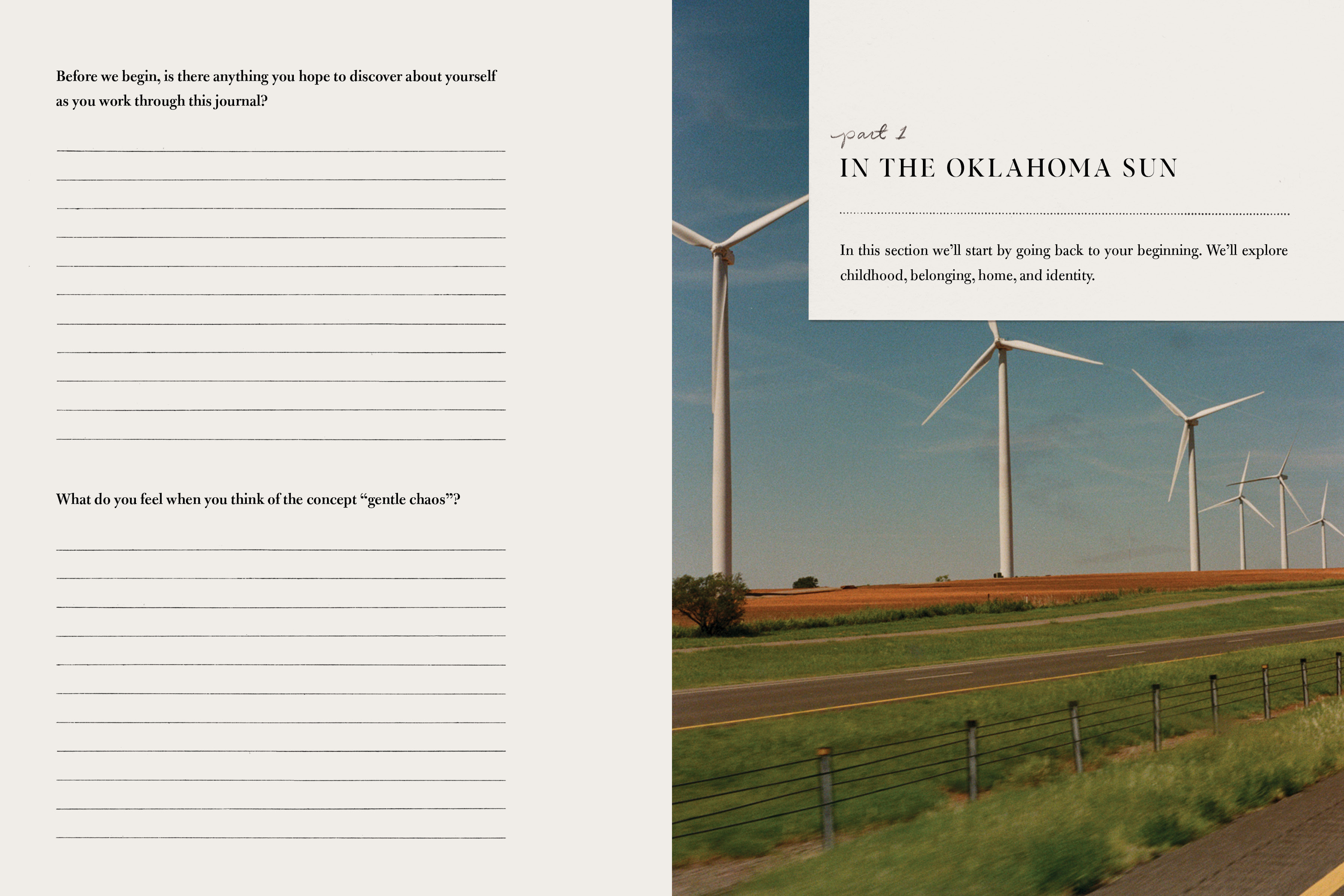 Gentle Chaos Guided Journal by Tyler Gaca | Hachette Book Group