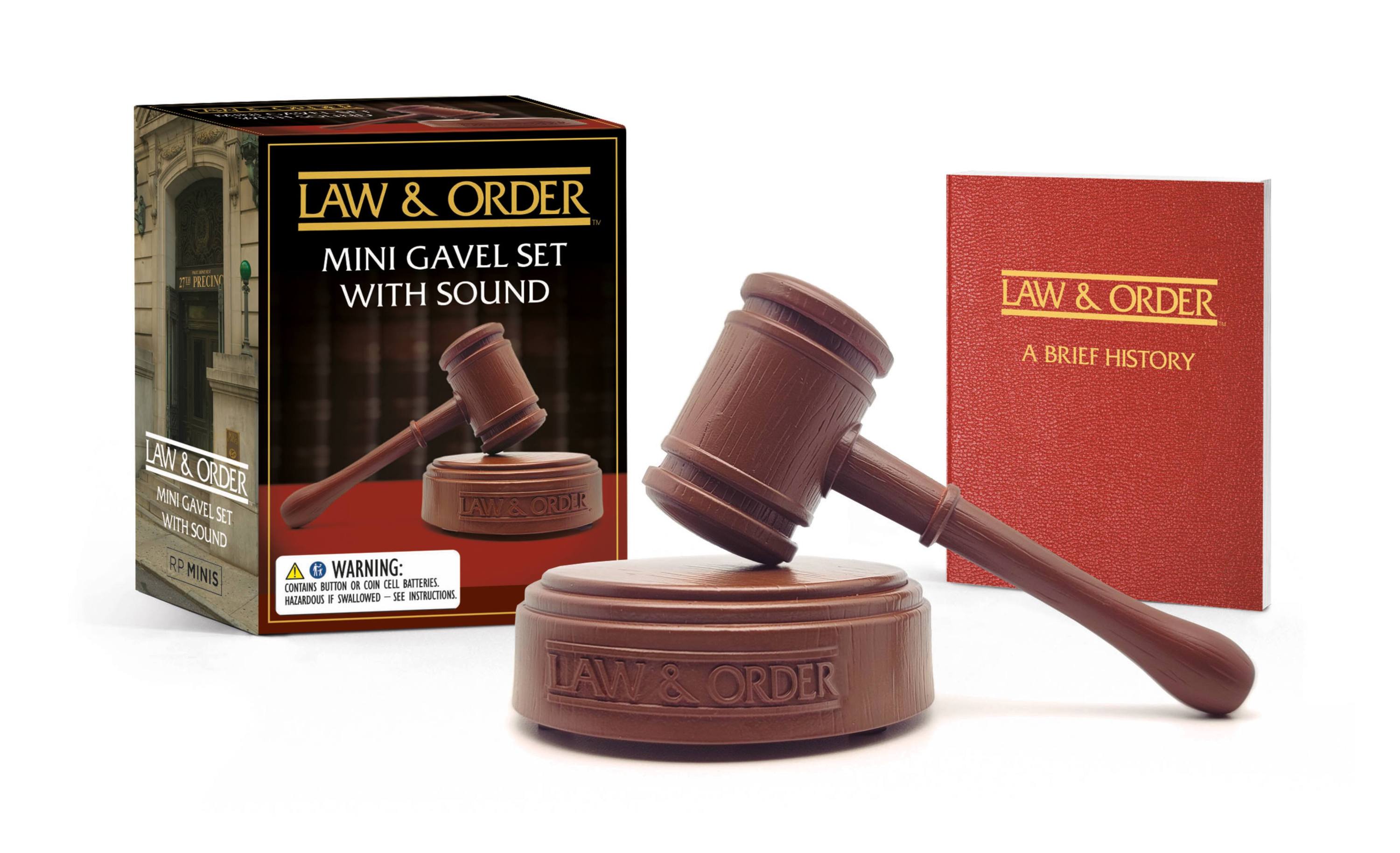 Law & Order: Mini Gavel Set with Sound by Chip Carter | Hachette Book Group