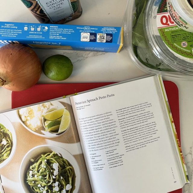 Peruvian Spinach Pesto Pasta Recipe | Hachette Book Group