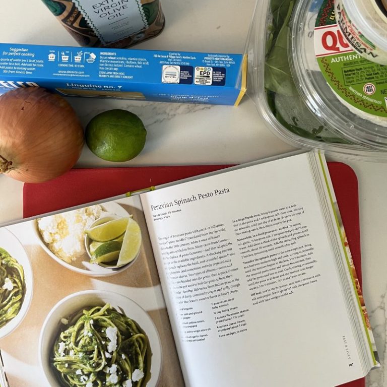 Peruvian Spinach Pesto Pasta Recipe | Hachette Book Group