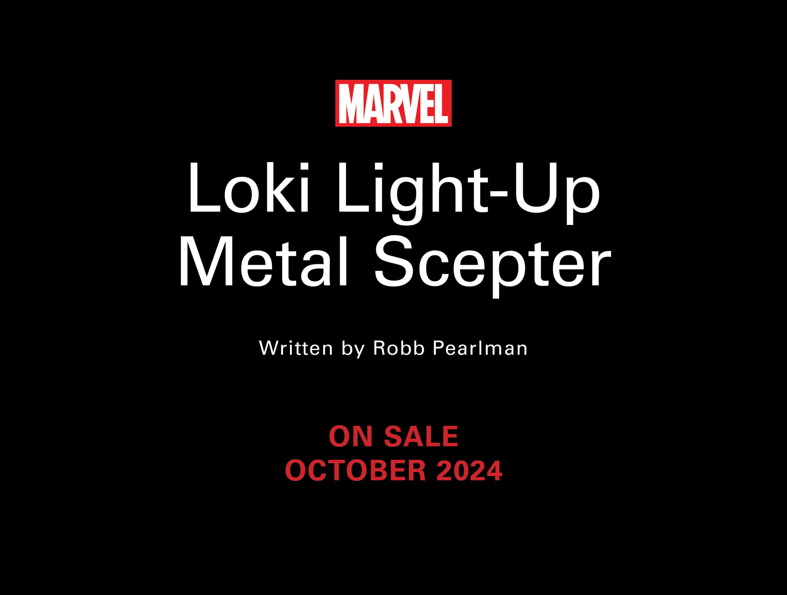 Marvel: Loki Light-Up Metal Scepter by Robb Pearlman | Hachette Book Group