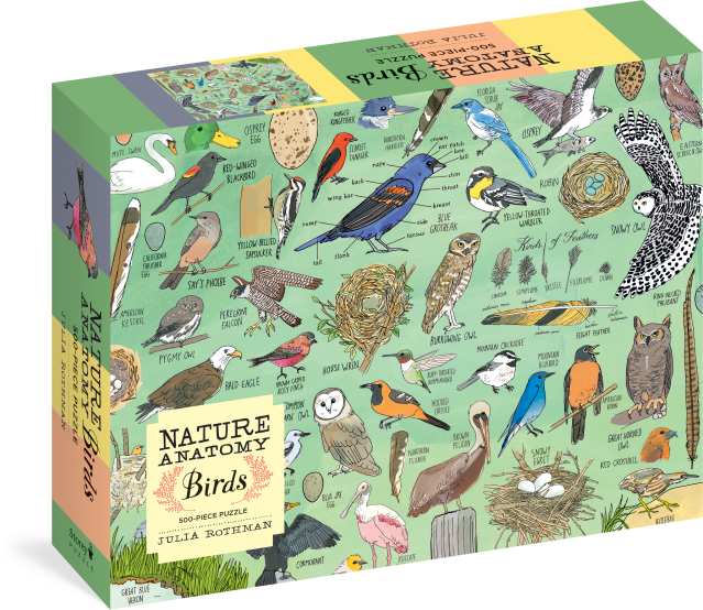 Nature Anatomy: Birds Puzzle (500 pieces) by Julia Rothman | Hachette ...
