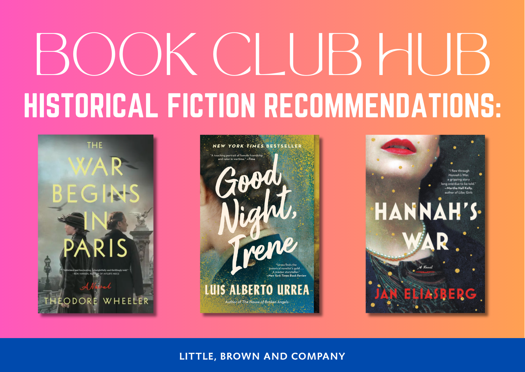 Book Club Hub Recommends: World War II Historical Fiction | Hachette ...
