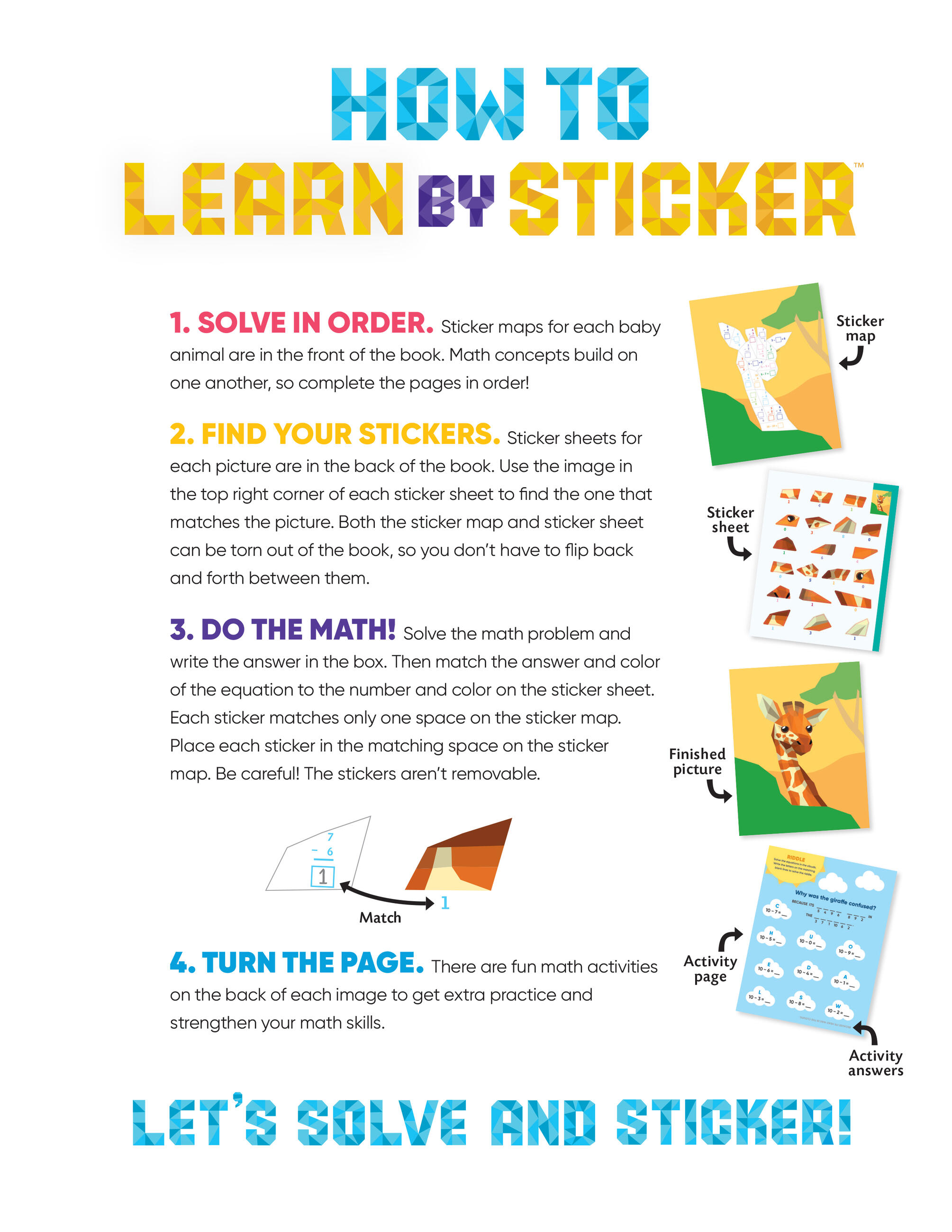 Learn by Sticker: Addition and Subtraction by Workman Publishing ...
