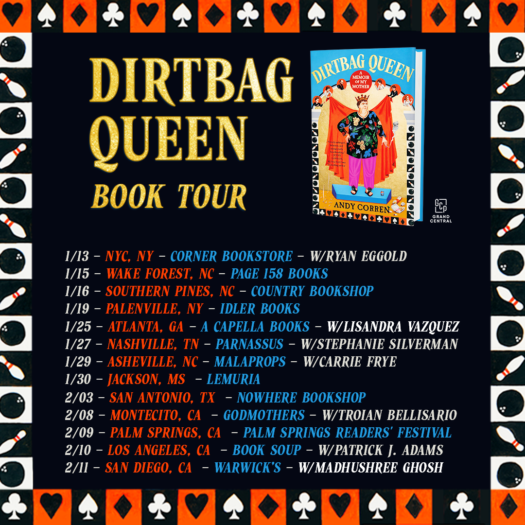 Meet Andy Corren on the DIRTBAG QUEEN Tour | Hachette Book Group