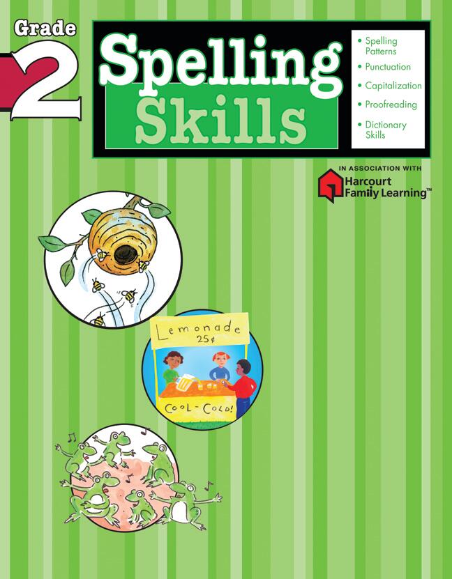 Spelling Skills: Grade 2 (Flash Kids Harcourt Family Learning) by Flash ...
