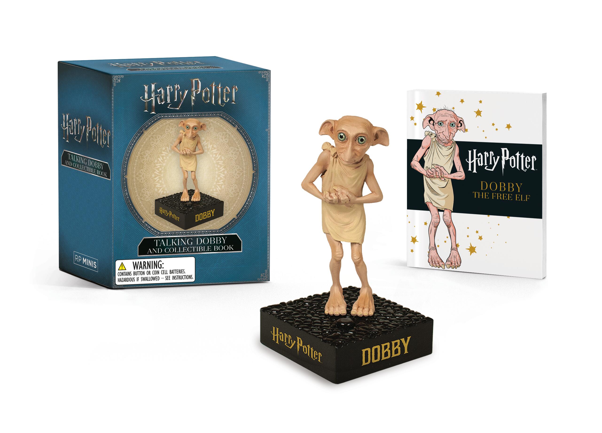 Harry Potter Talking Dobby and Collectible Book by Running Press ...