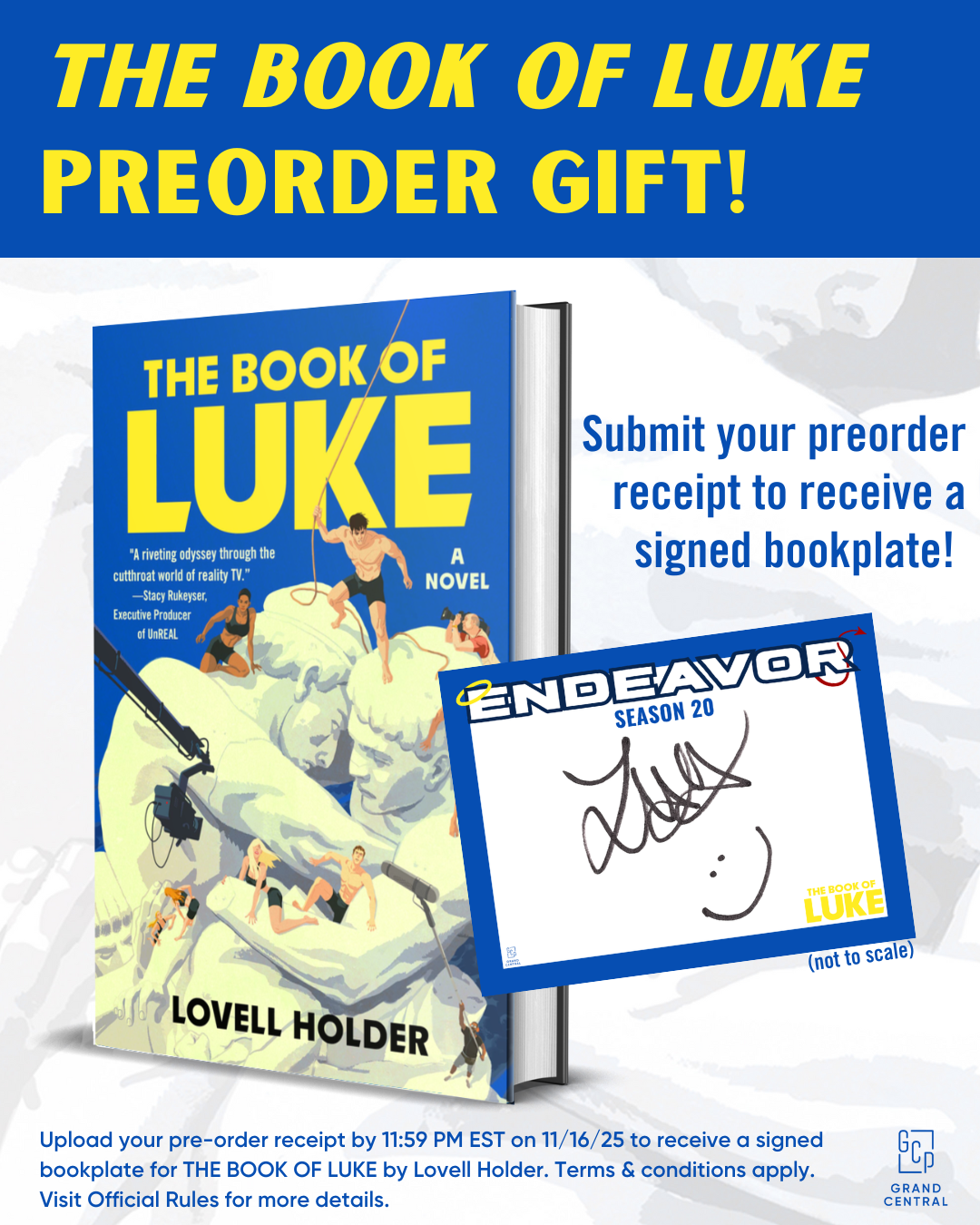 THE BOOK OF LUKE Preorder Gift! | Hachette Book Group