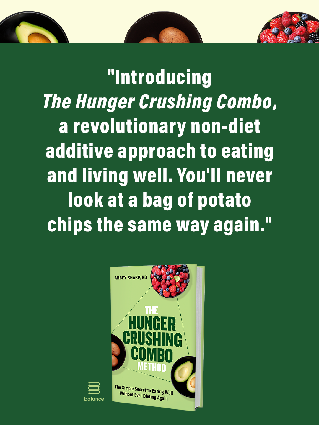 Excerpt from THE HUNGER CRUSHING COMBO METHOD by Abbey Sharp, RD ...